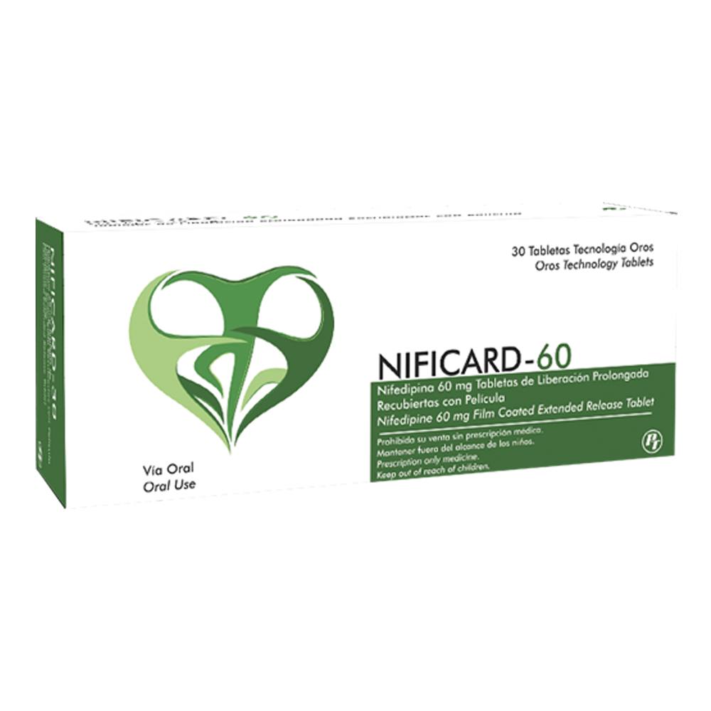 NIFICARD 60 (Nifedipina) Tabletas — Pharmatech República Dominicana
