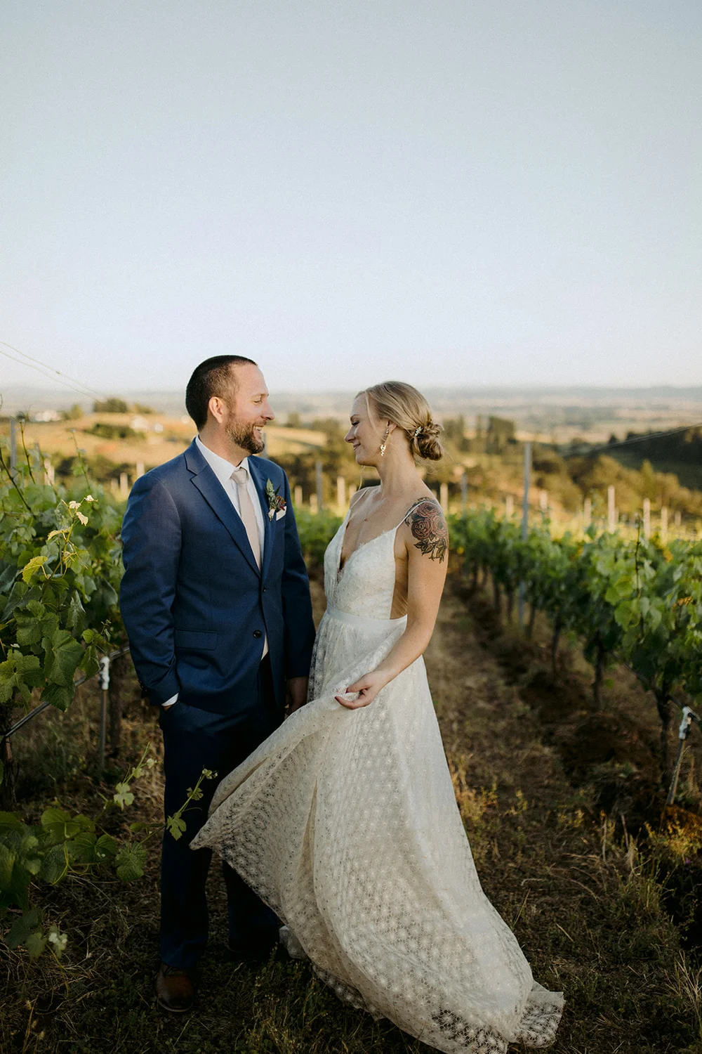 Real Wedding: Jade + Corey :: Intimate + Sunny Country Vineyard Wedding ...
