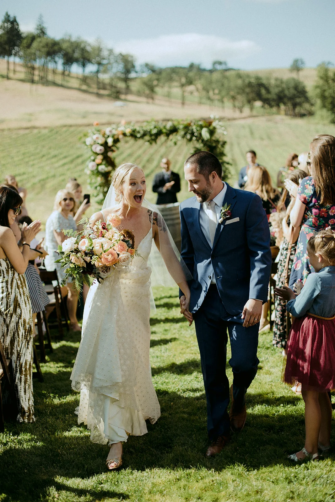 Real Wedding: Jade + Corey :: Intimate + Sunny Country Vineyard Wedding｜a&bé bridal shop