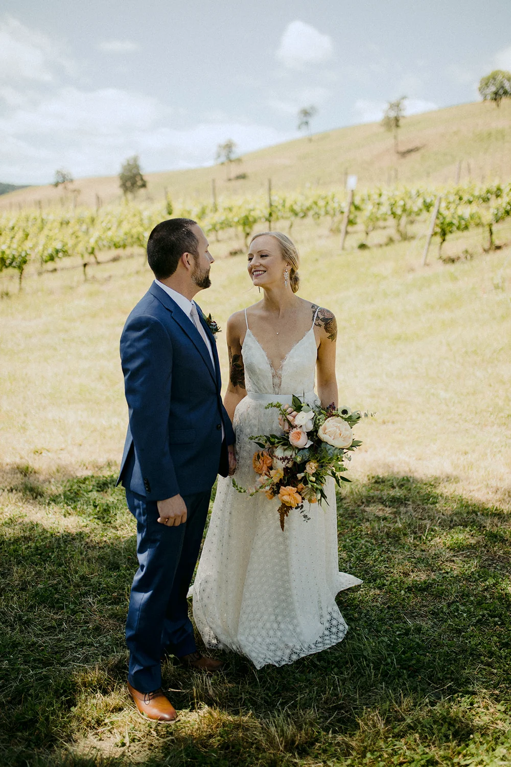 Real Wedding: Jade + Corey :: Intimate + Sunny Country Vineyard Wedding ...