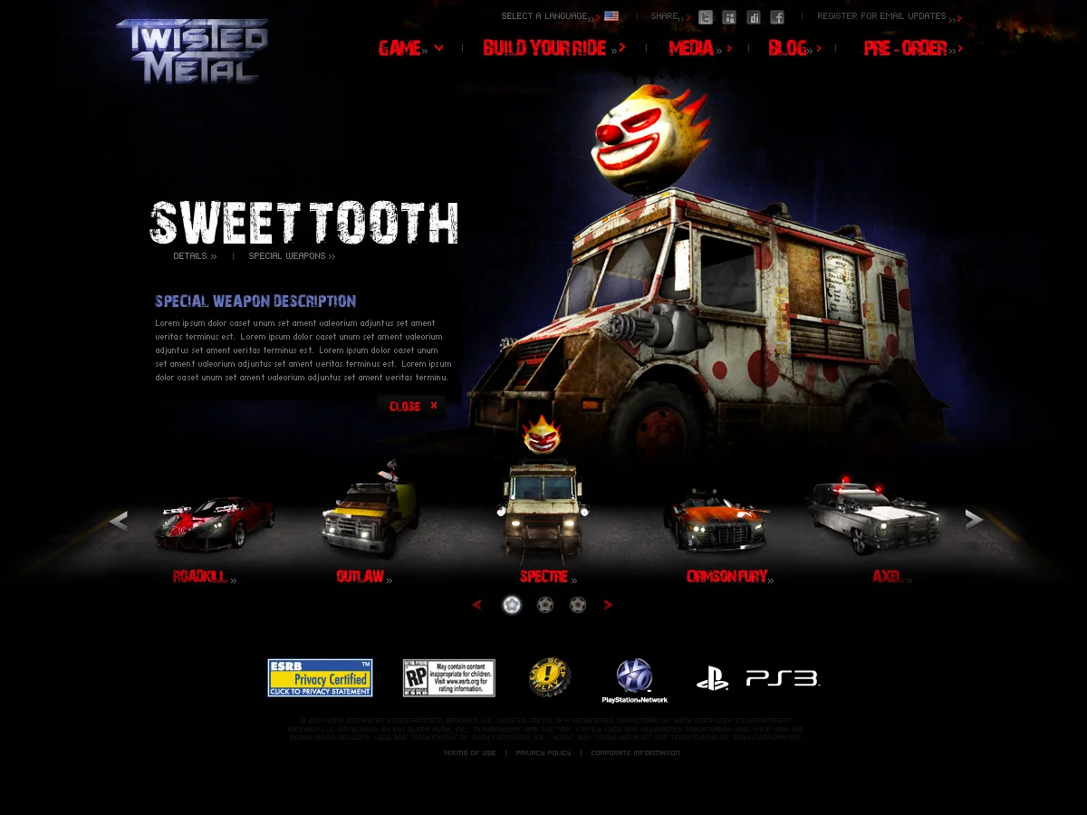 Twisted Metal Ps3 Characters