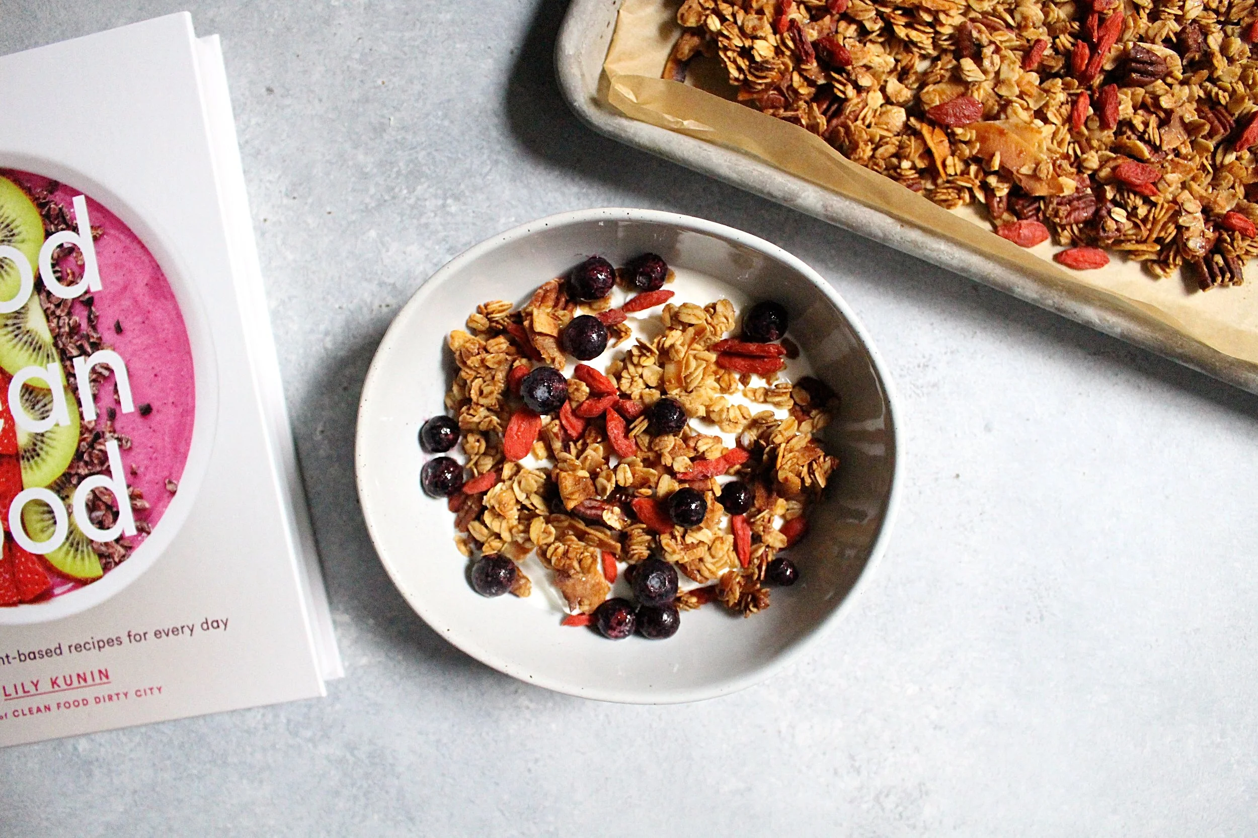 goji granola from good clean food — Crunchy Radish