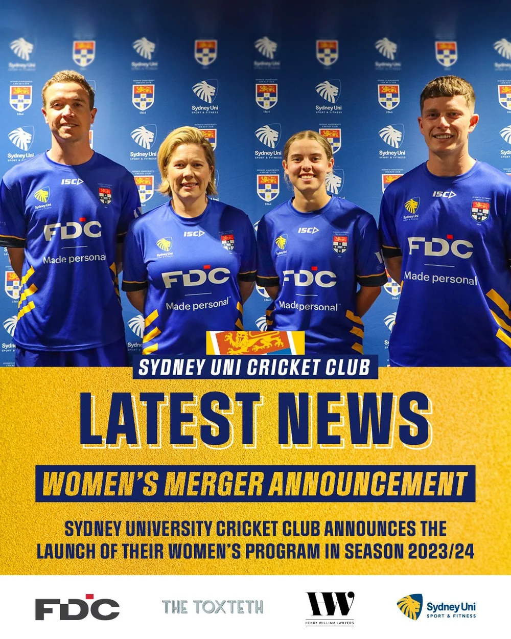 Sydney University Cricket Club – Commencement announcement — Sydney Uni ...