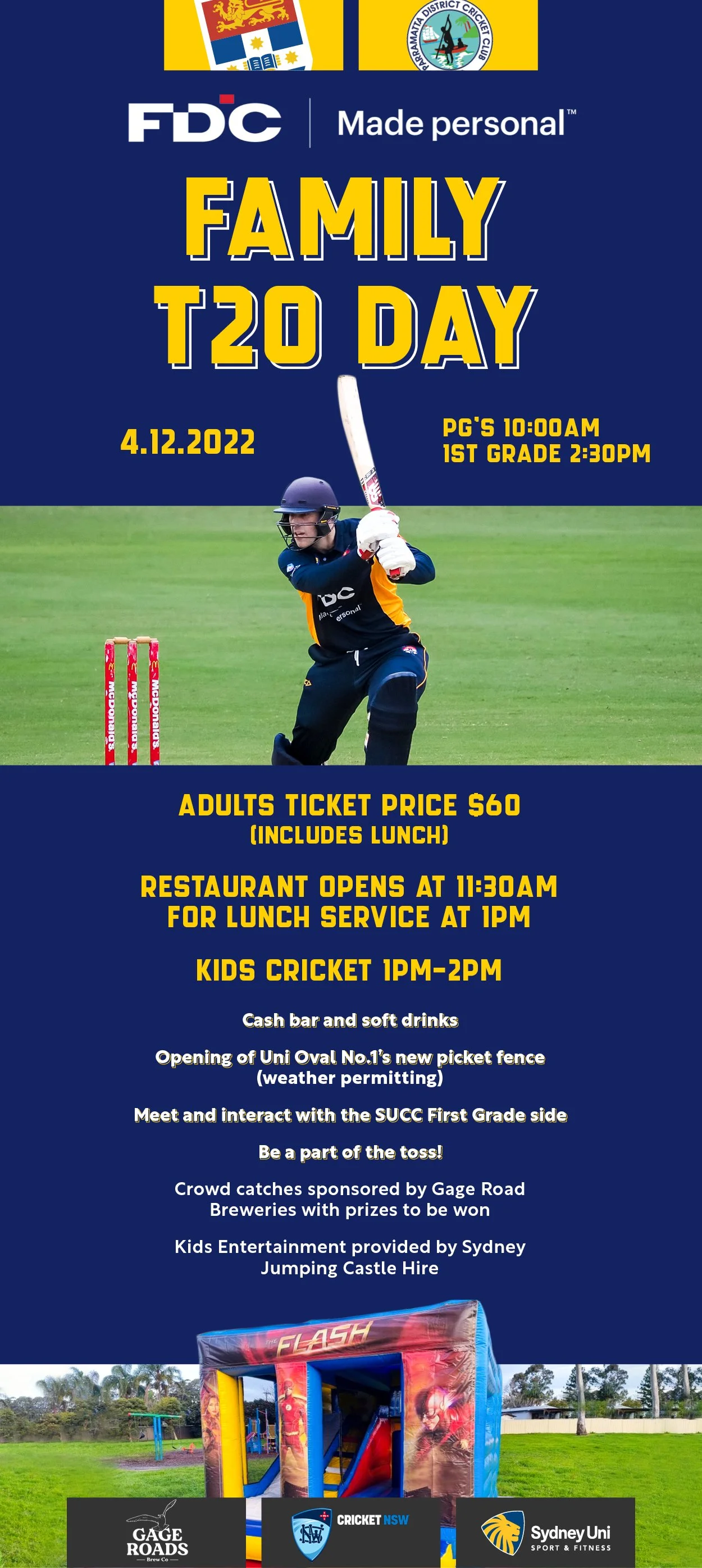 FDC Family T20 Day 2022 — Sydney Uni Cricket