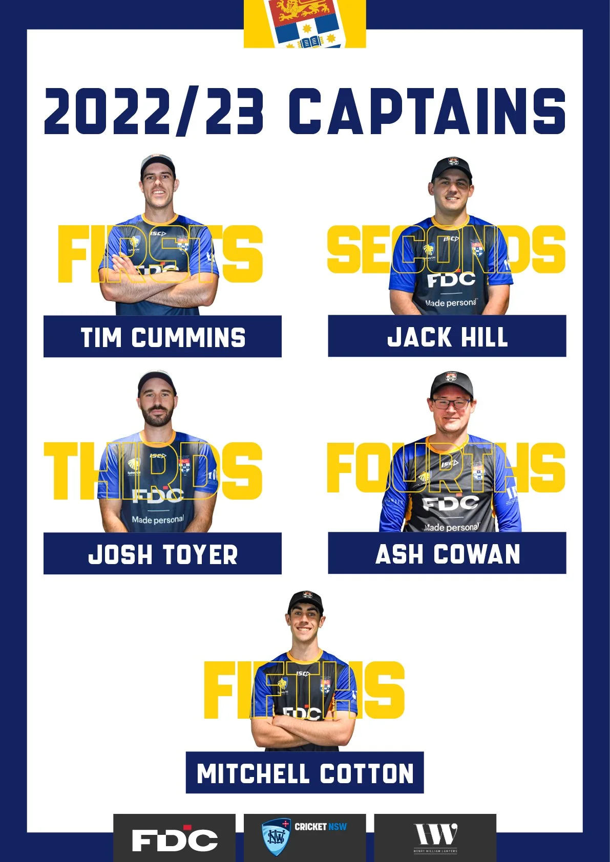 SEASON 2022/23 CAPTAINS ANNOUNCEMENT — Sydney Uni Cricket