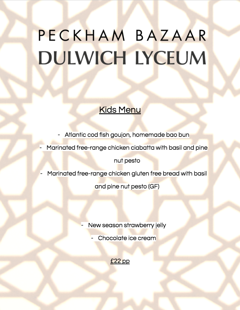 Private hire — Peckham Bazaar