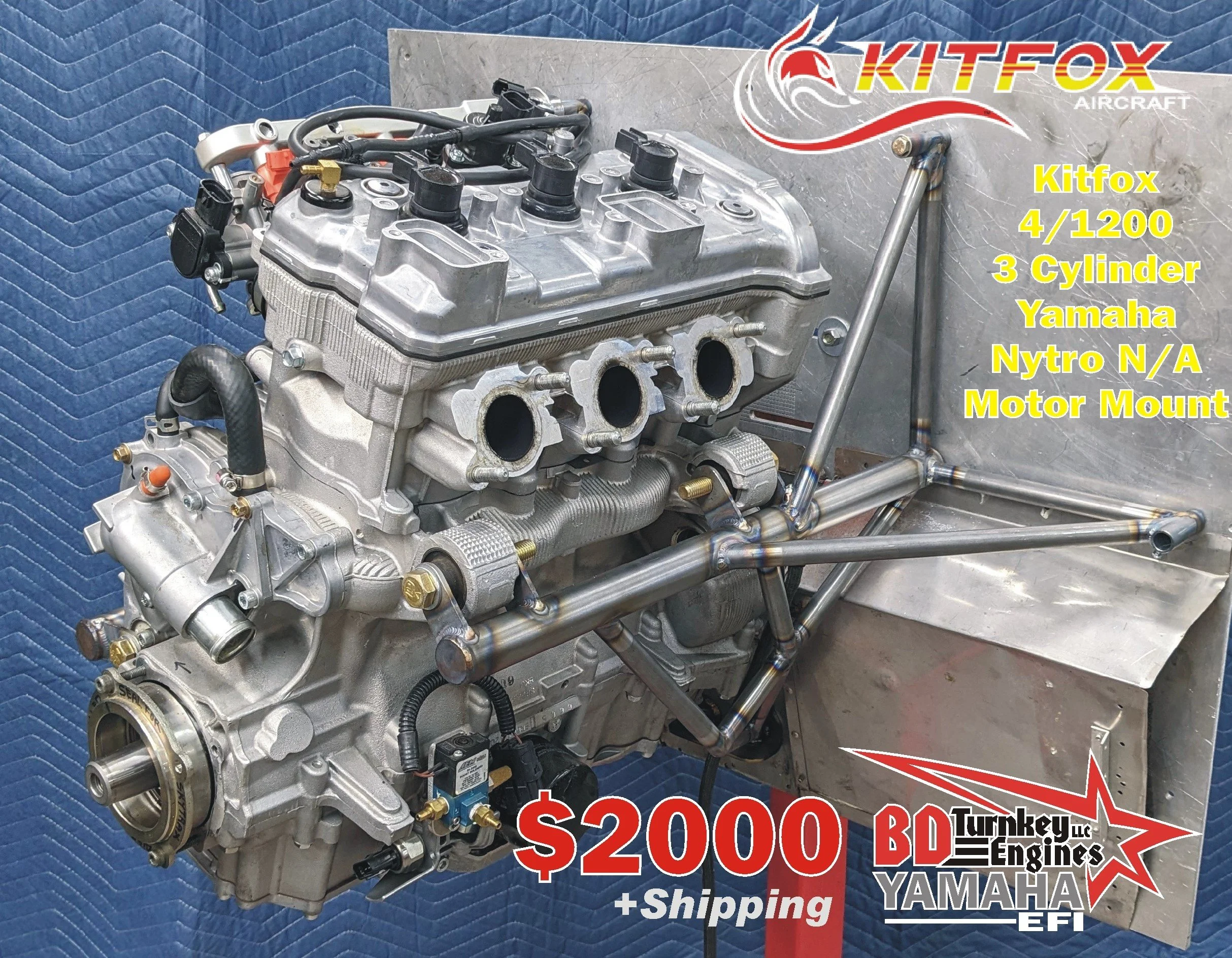 -Motor Mounts, 3 Cylinder — BD Turnkey Engines LLC
