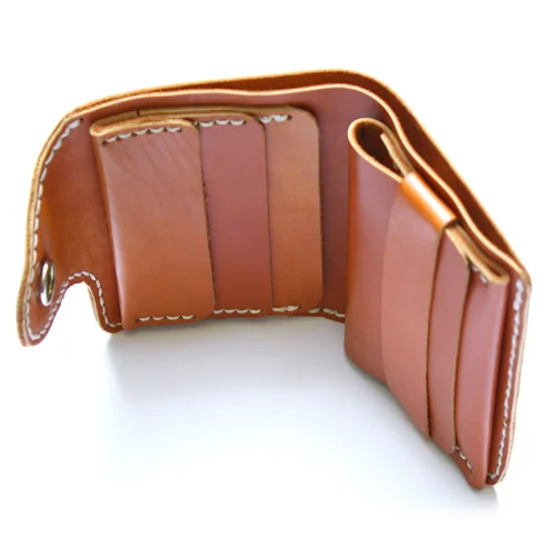 Tri-fold wallet — Baldwin Leather - Hand crafted leather goods