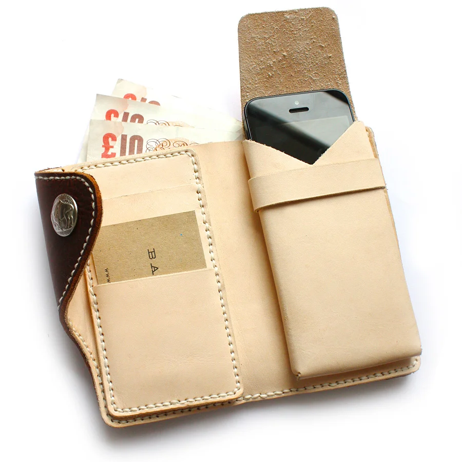 Premium iPhone wallet — Baldwin Leather - Hand crafted leather goods