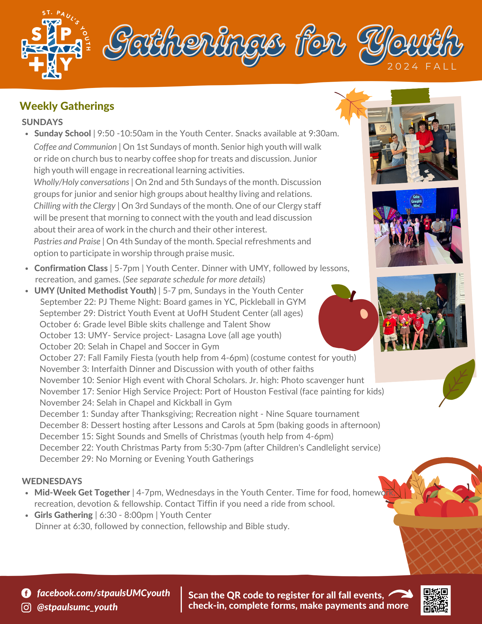 Youth Ministry — St. Paul's United Methodist Church