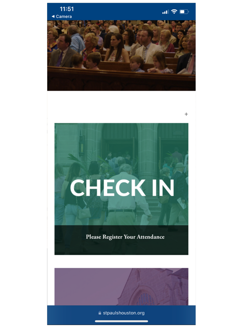 Checking in for Worship via Touchpoint — St. Paul's United Methodist Church