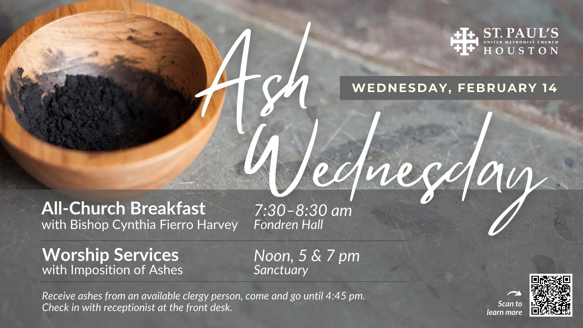 Receiving Ashes on Ash Wednesday — St. Paul's United Methodist Church