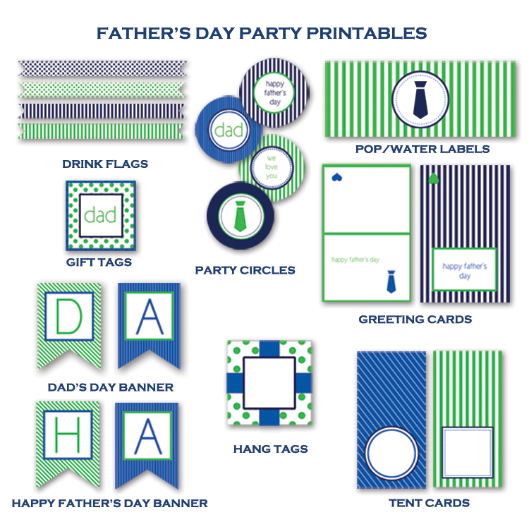 Father's Day Party Printables — Kristi Murphy | DIY Blog