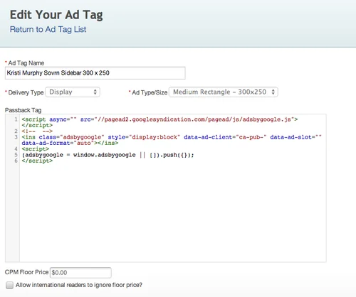 Blog Tips: Do You Have An Ad Waterfall? — Kristi Murphy | DIY Blog