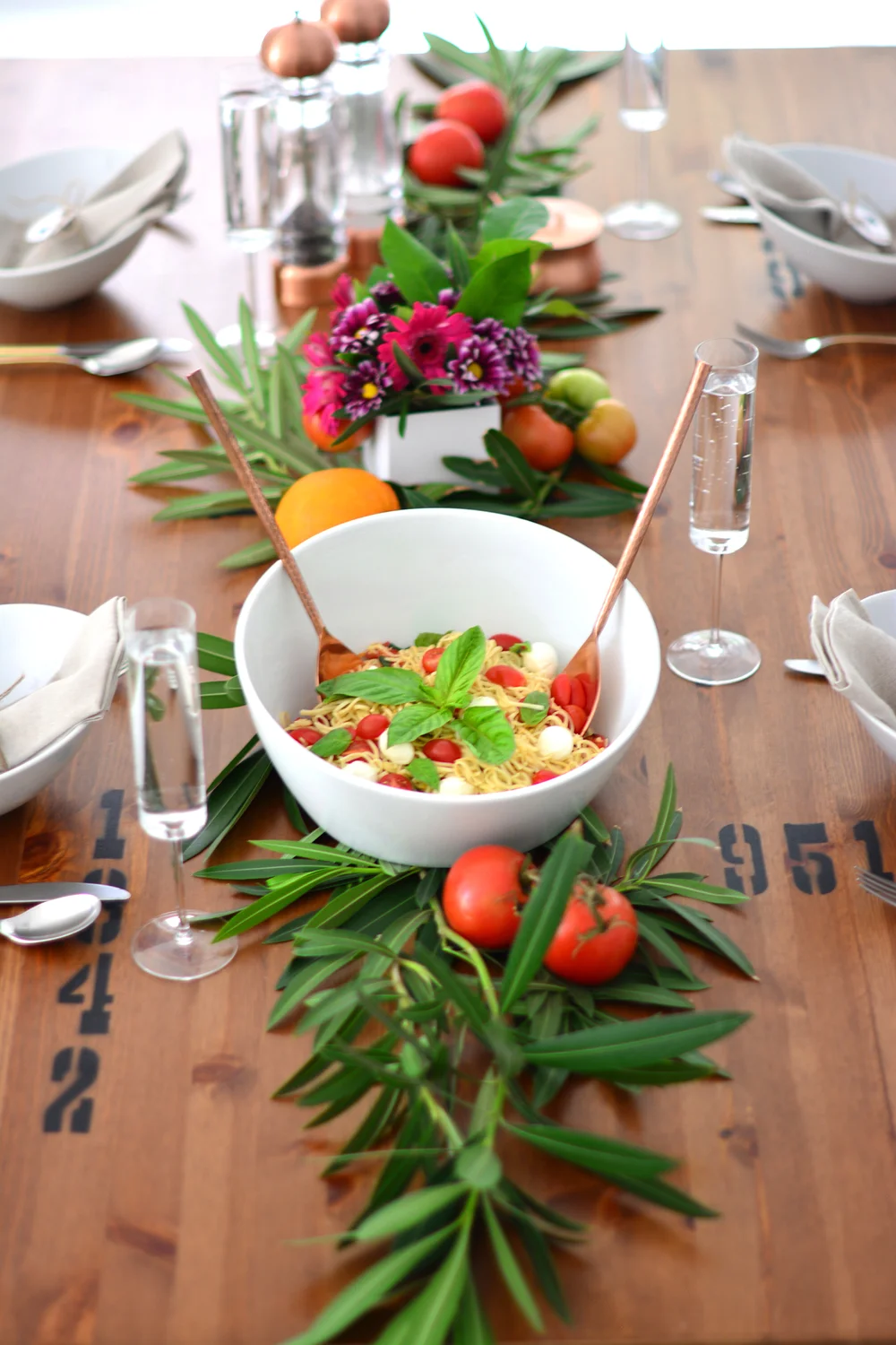 Kitchen Table Makeover + Caprese Spaghetti — Kristi Murphy | DIY Blog