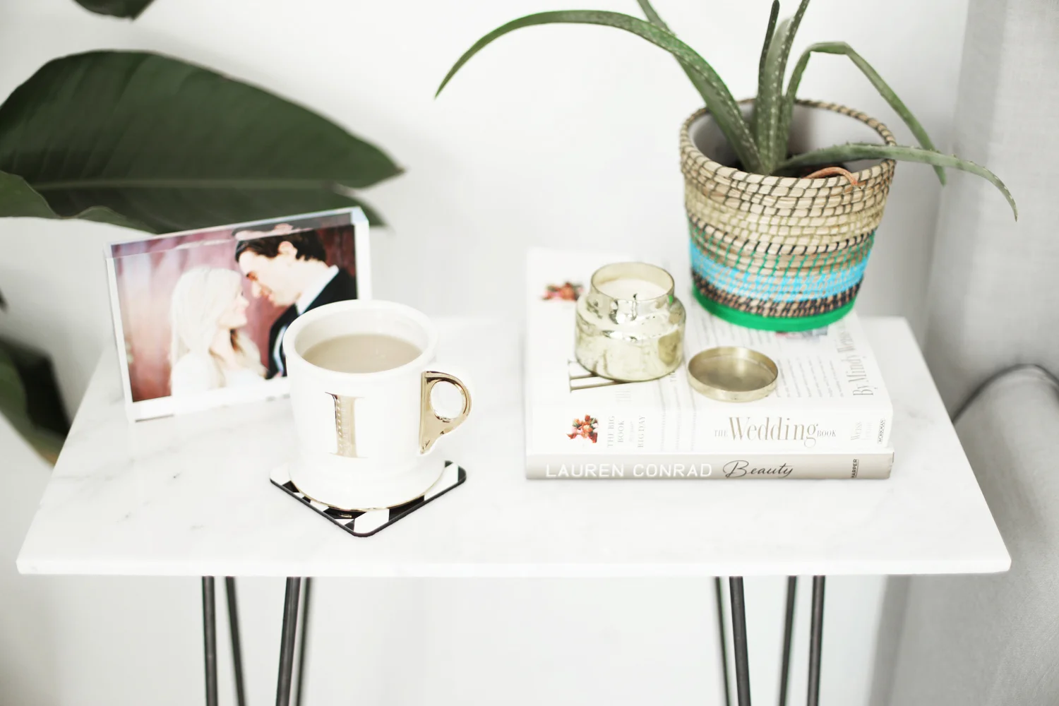 The One Step Marble Side Table — Kristi Murphy | DIY Blog