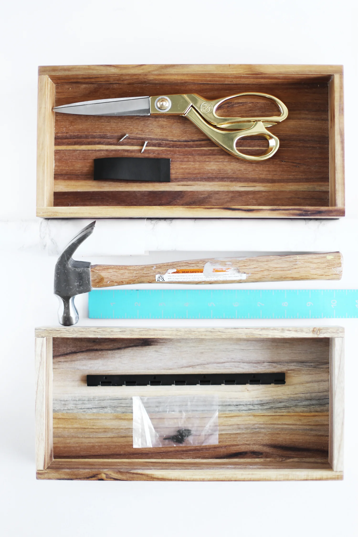 Make A Decorative box Using Two Bath Trays — Kristi Murphy | DIY Blog
