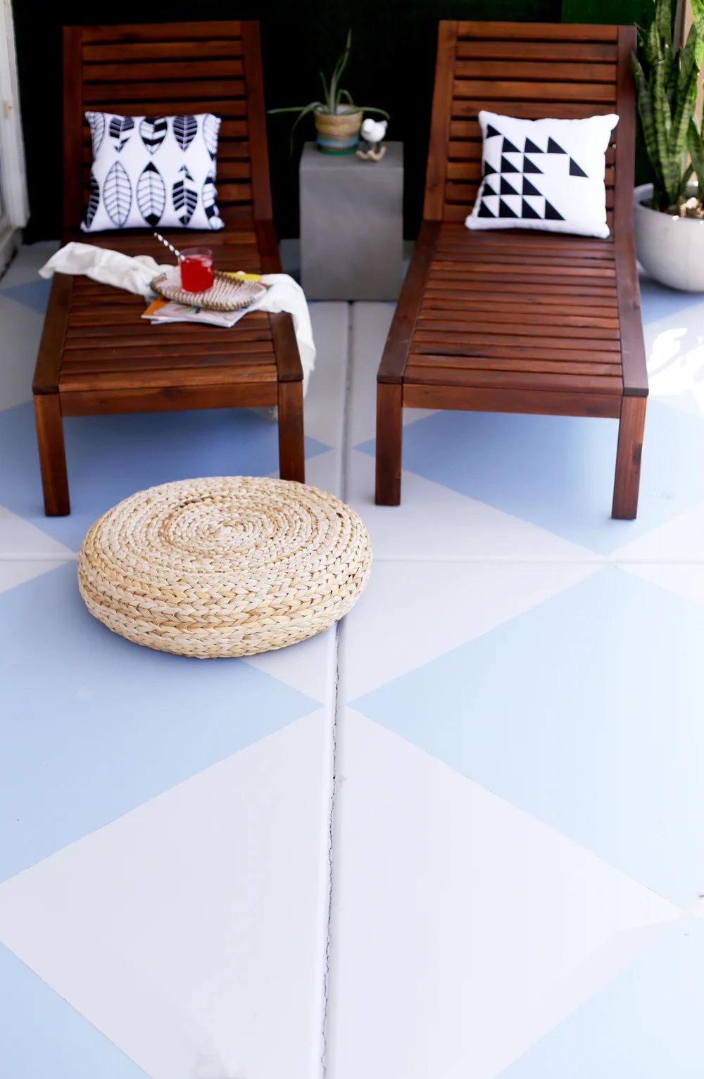 Pinspired DIY Painted Concrete Patio — Kristi Murphy | DIY Blog