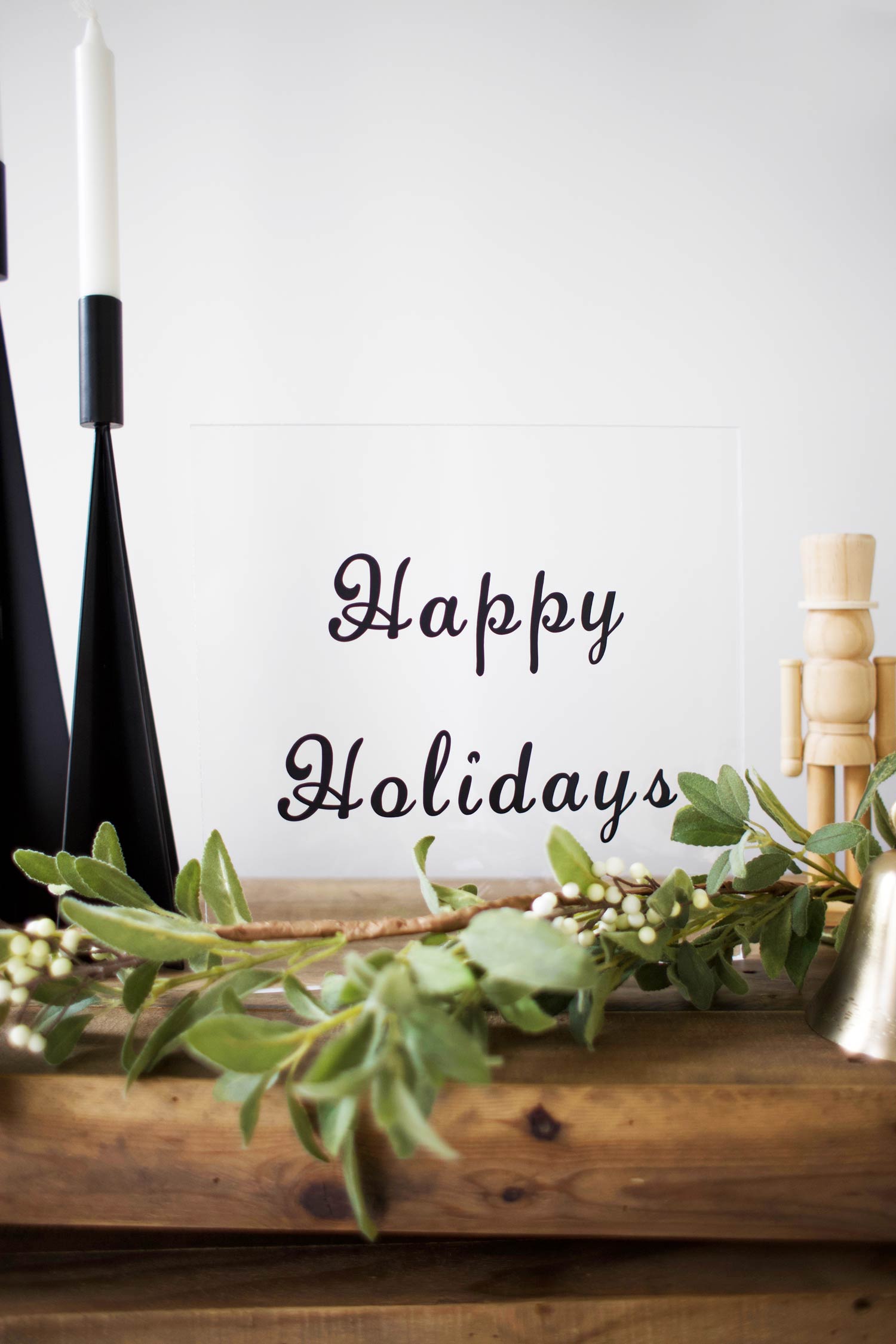 DIY Acrylic Christmas Sign — Kristi Murphy | DIY Blog