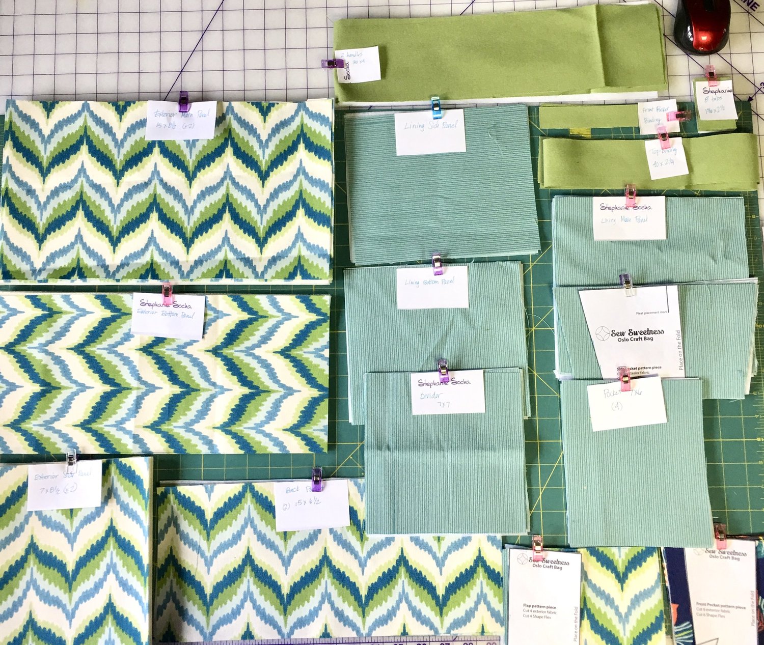 Sewing: Garden Tote from Oslo Craft Bag Pattern — Stephanie Socha Design