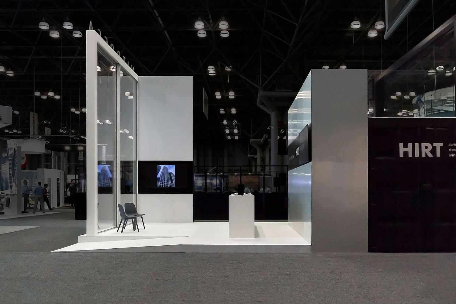 vitrocsa hirt pavilion: minimalist installation showcasing contemporary ...
