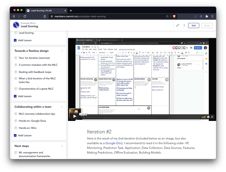 Machine Learning Canvas — OWNML