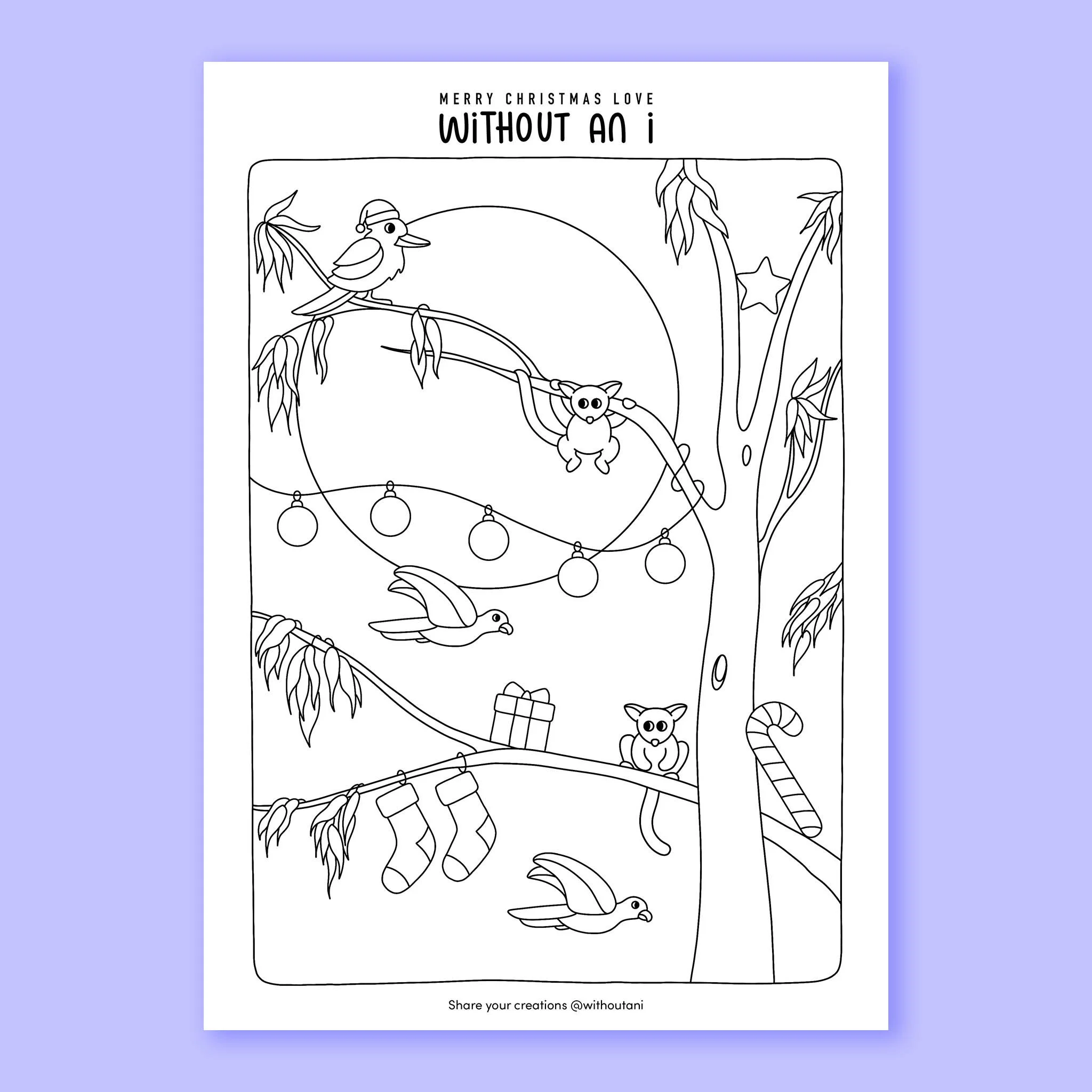 Without an i — Colouring in