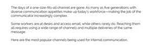 17 Top Internal Communication Channels [Infographic] · CMBell