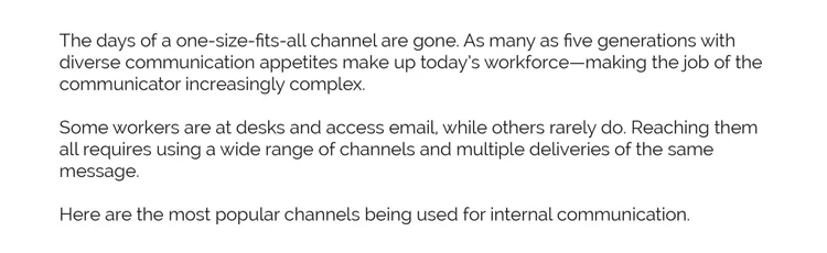 17 Top Internal Communication Channels [Infographic] · CMBell