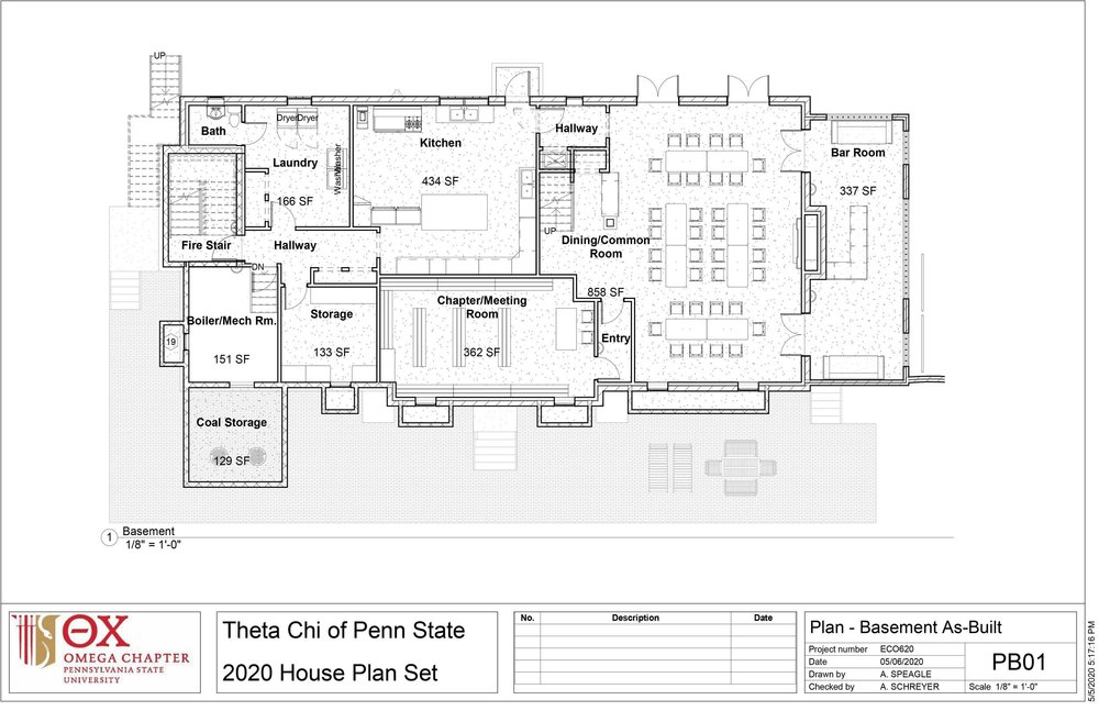Large Fraternity Houses Floor Plan French House 6 Bedrms, 6.5 Baths