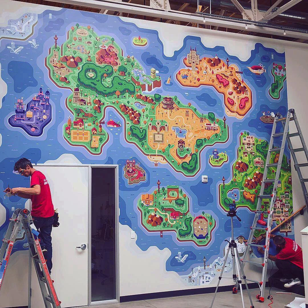 Discord: Office Murals — Matt Anderson Design & Illustration