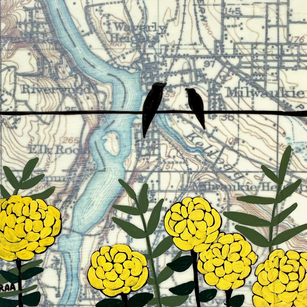 Rachel Austin map art — Rachel Ann Austin