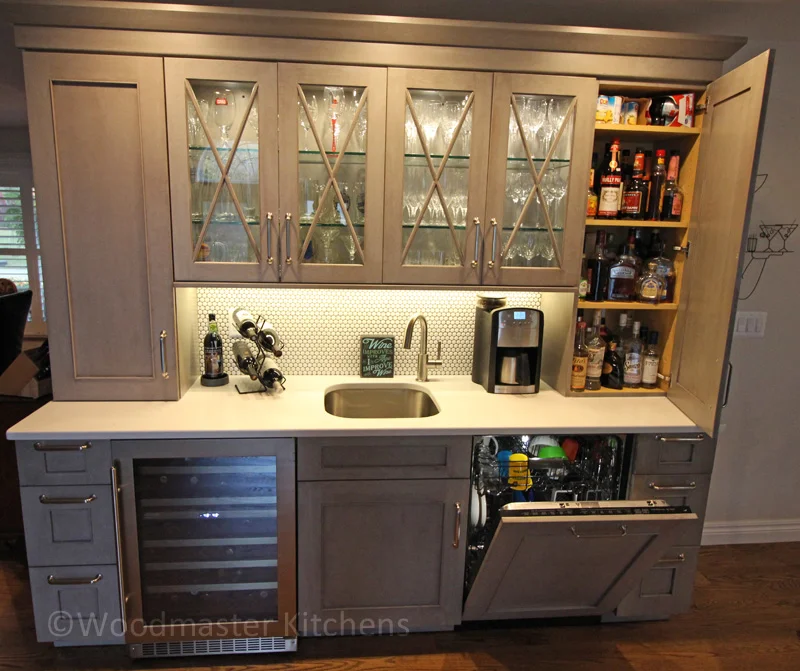 A Beverage Center for Every Kitchen Design | Woodmaster Kitchens