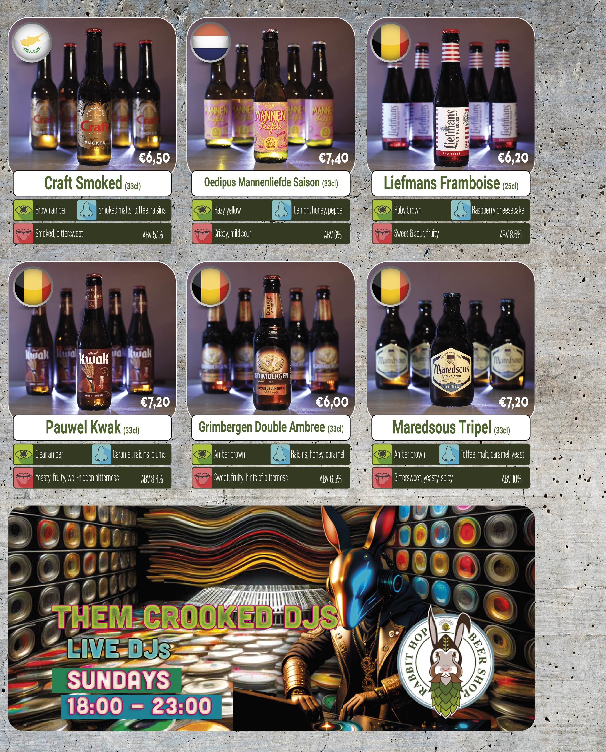 Beer Menu — Moondog's Bar & Grill