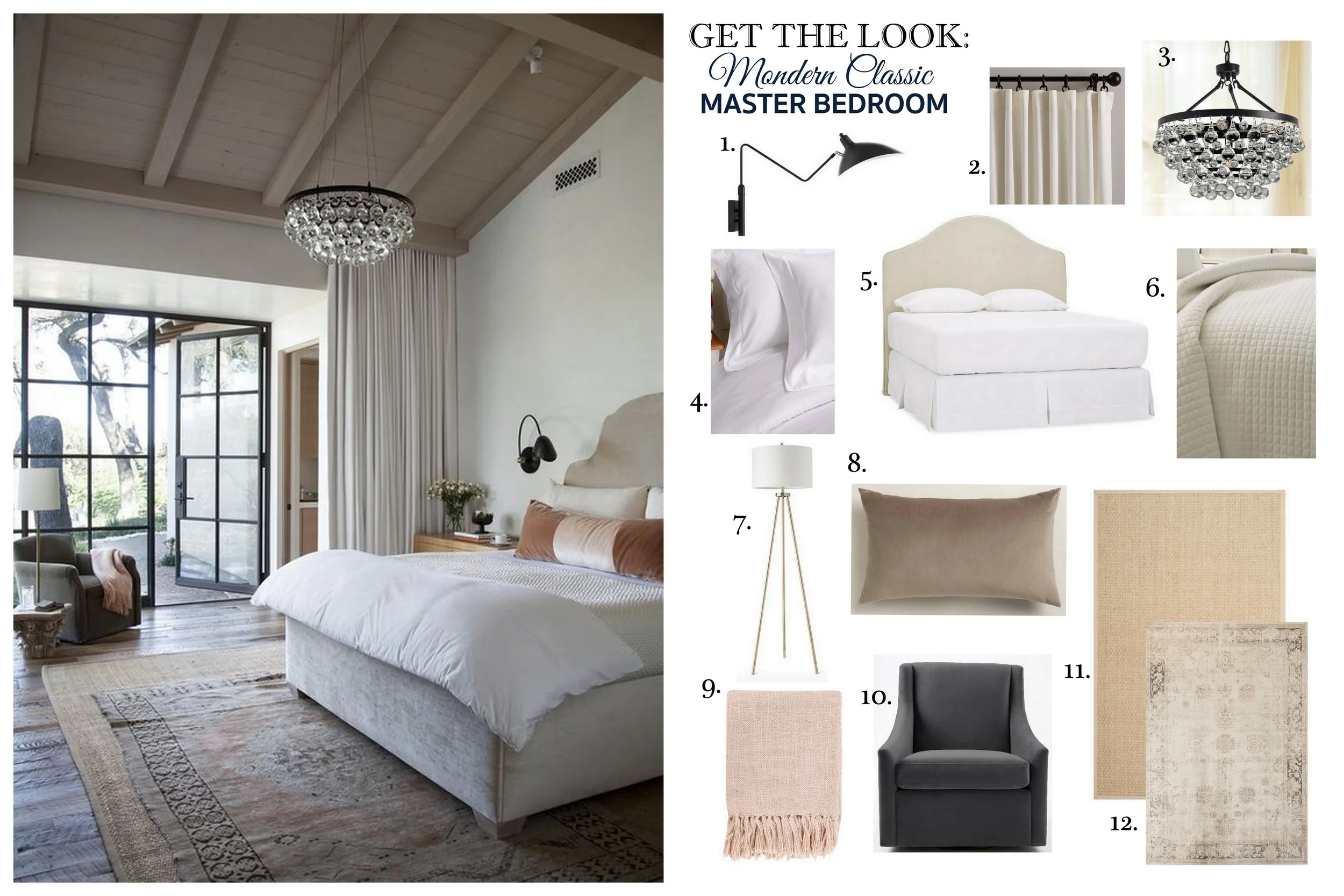 Get the Look: Modern Classic Master Bedroom — 3A DESIGN STUDIO