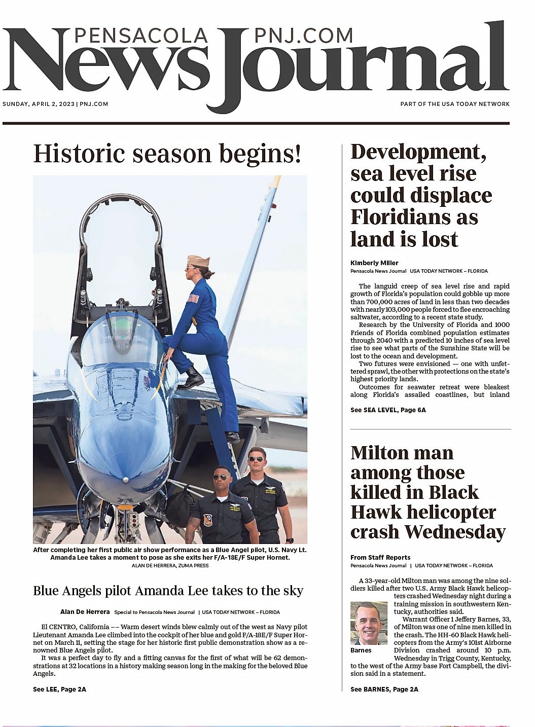 Blue Angels pilot Lt. Amanda Lee — Alan De Herrera