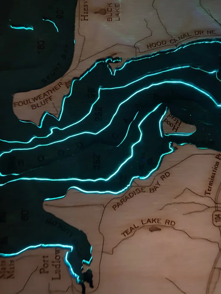 3D WOOD MAPS - BELLA MAPS