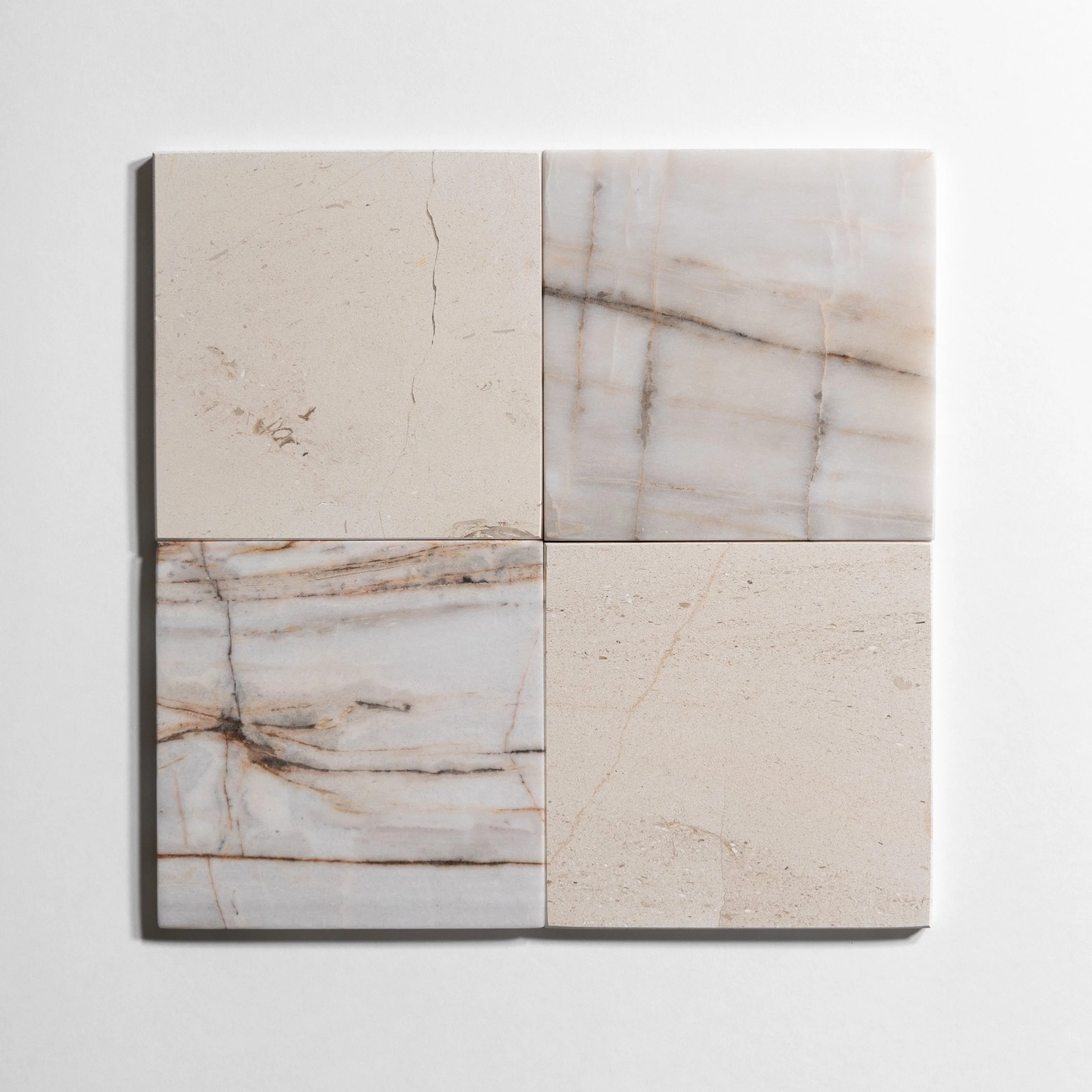 Rosewood Marble Checkered tile | Castelli Marble