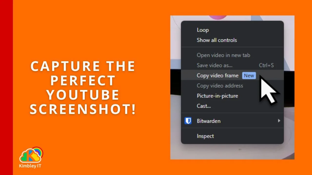 How you can take the perfect screenshot of a YouTube video. - Kimbley IT