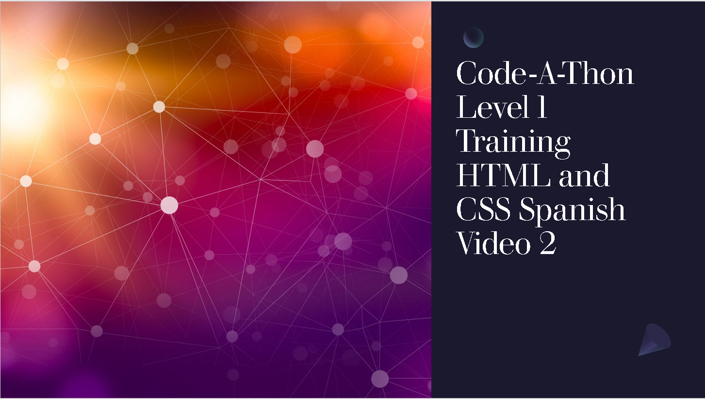 Learning to code HTML and CSS in Spanish — WE CONNECT THE DOTS