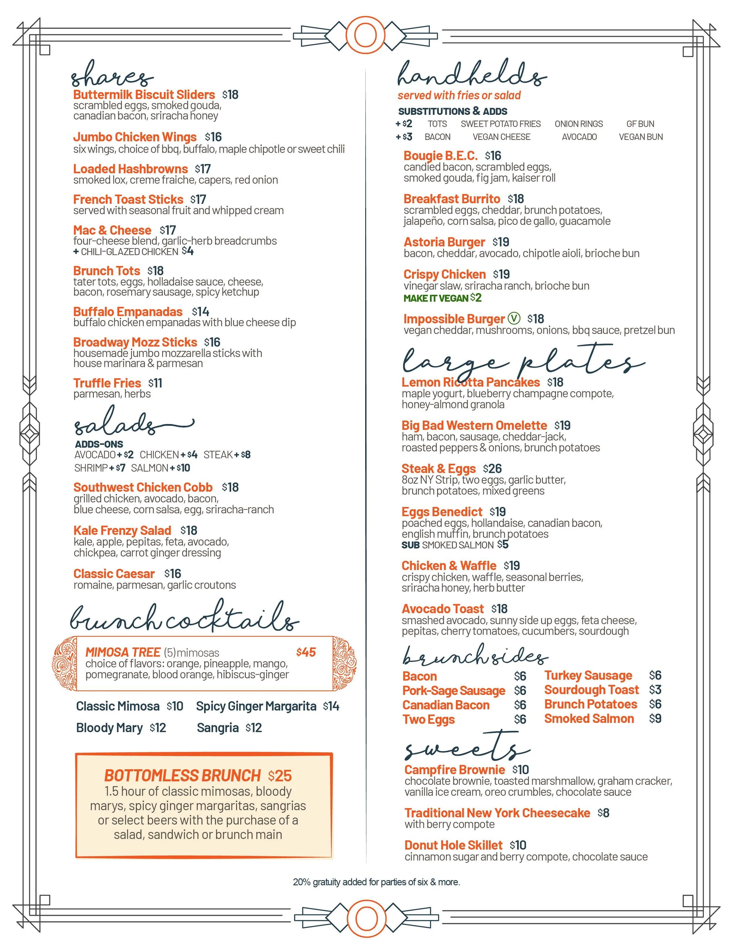 Astoria Brunch — Oliver's Astoria