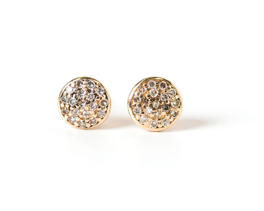 Simple Round Gold Earrings