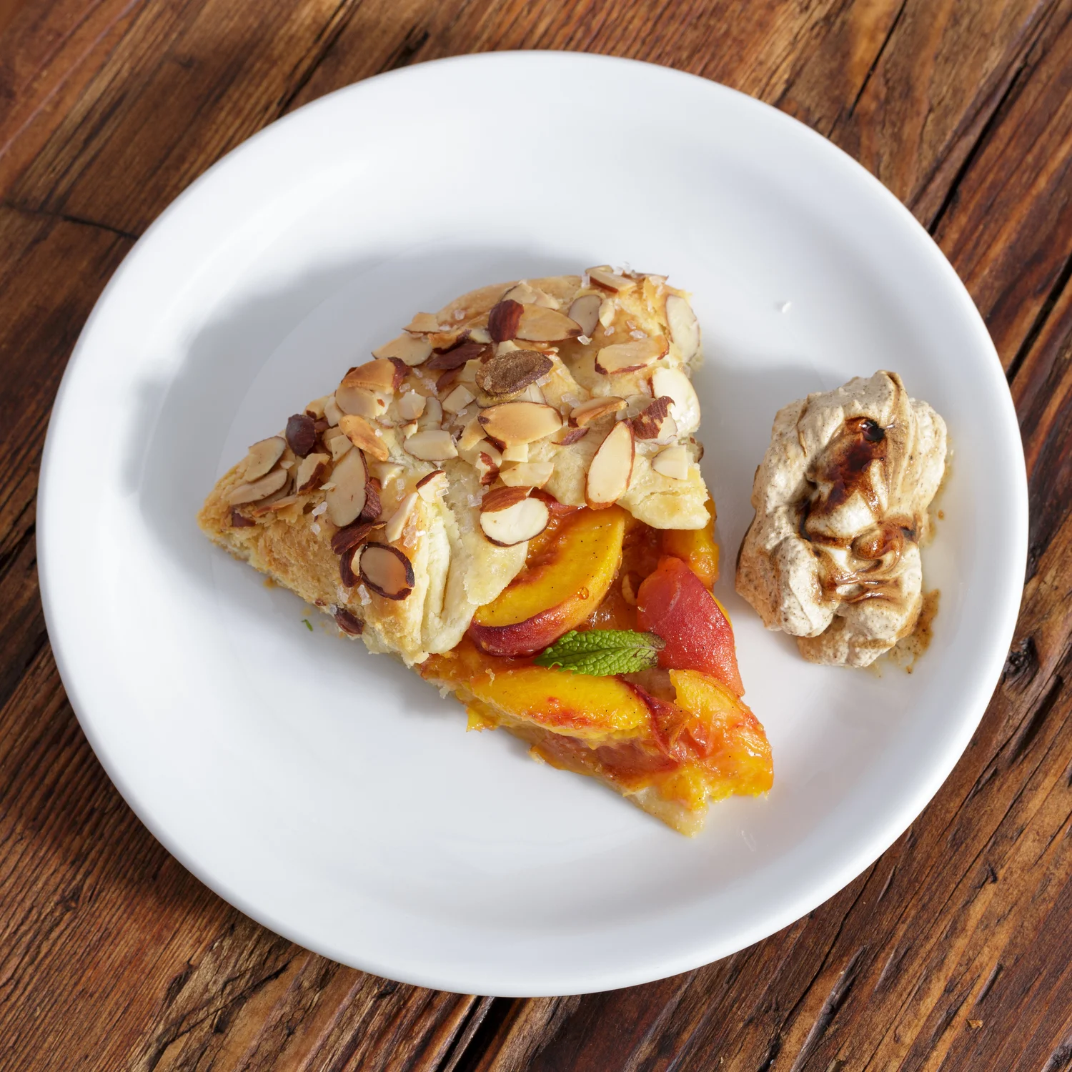 Peach Galette with Liquorice Whipped Cream — Sweet • Sour • Savory