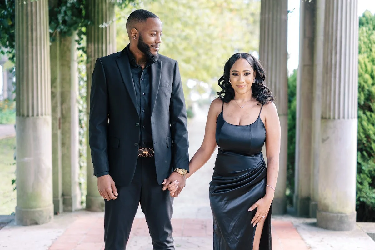 Eolia Mansion engagement photos at Harkness State Park
