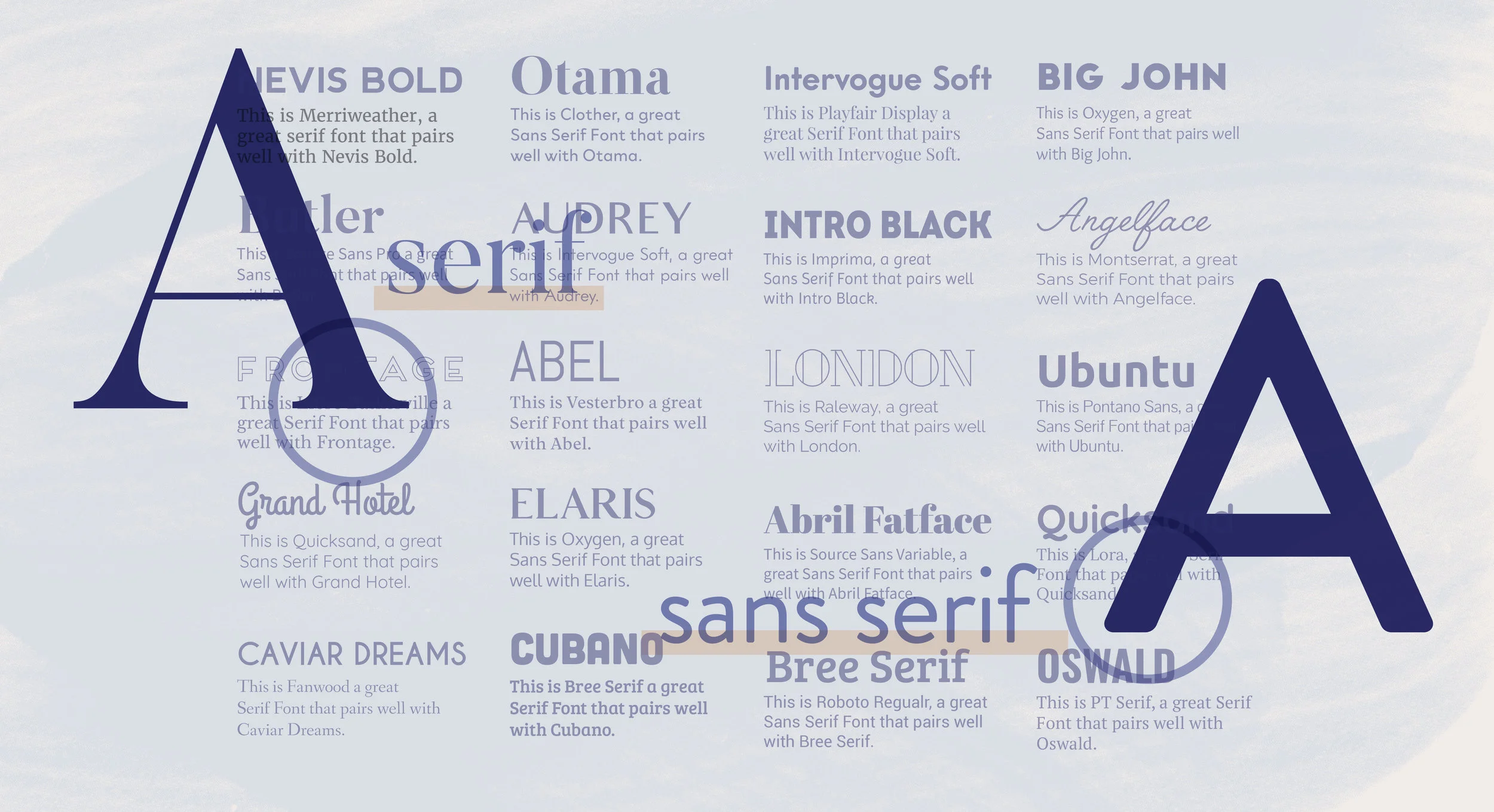 20 Free Font Pairings (and how they pertain to your brand) — EyeSavvy ...