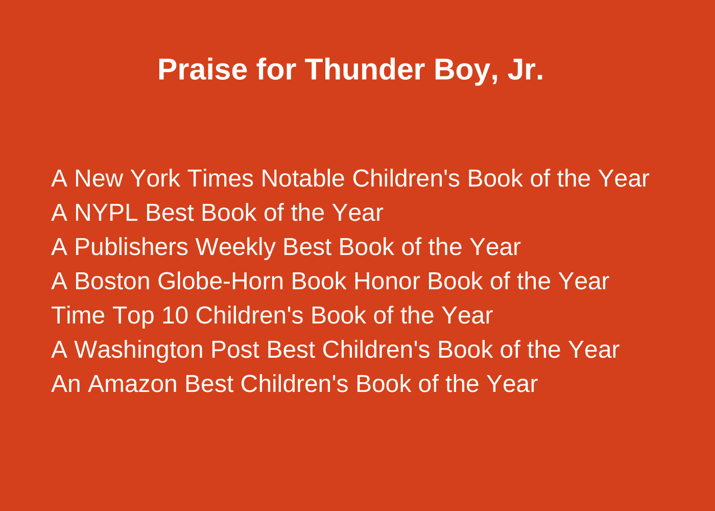 Thunder Boy, Jr. — Sherman Alexie