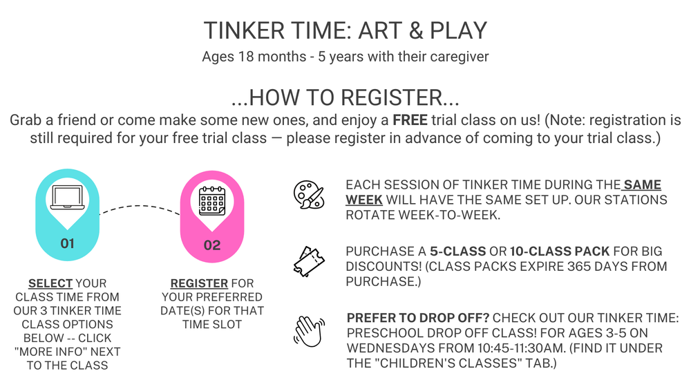 Tinker Time: Art & Play! — Tinker Art Studio | Classes, Parties ...