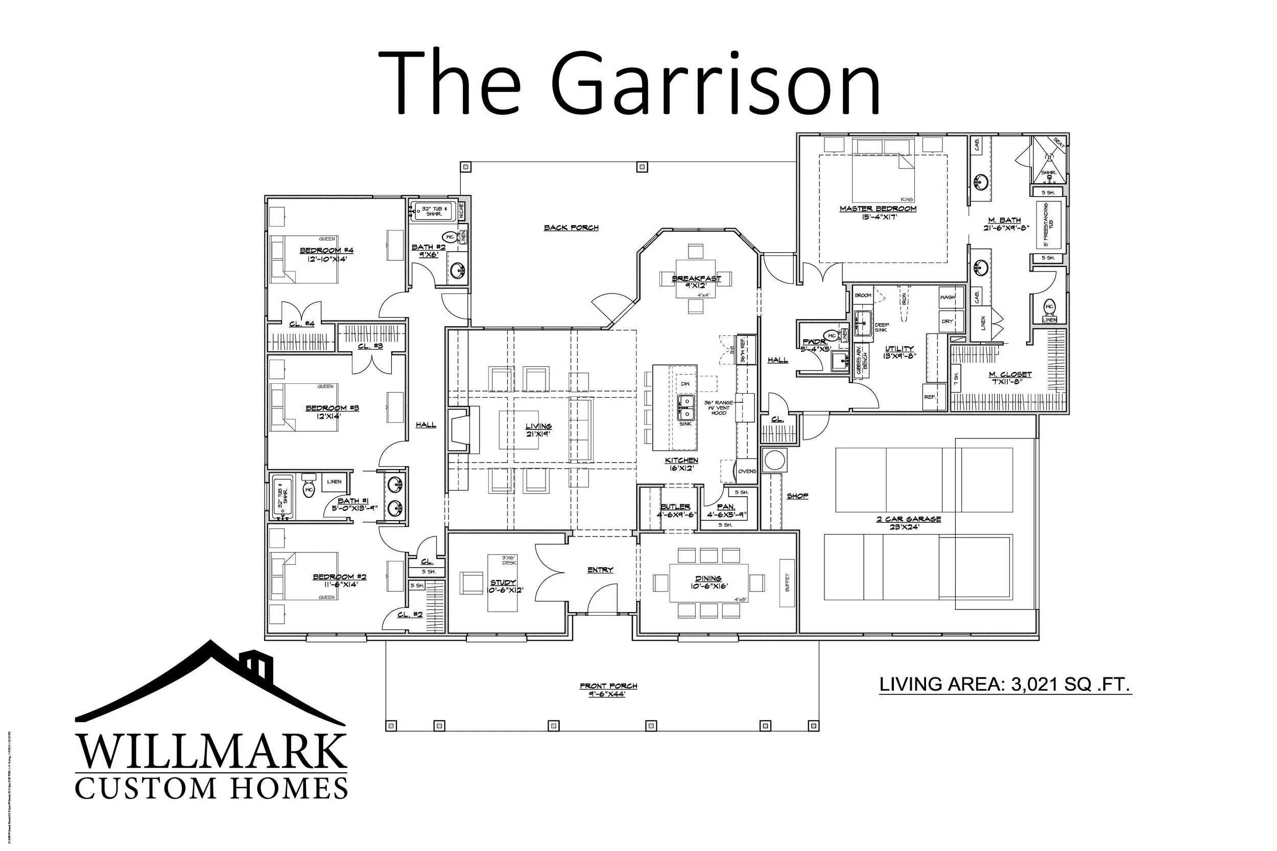 The Garrison - 3021 sq. ft. - Willmark Custom Homes - Willmark Custom Homes