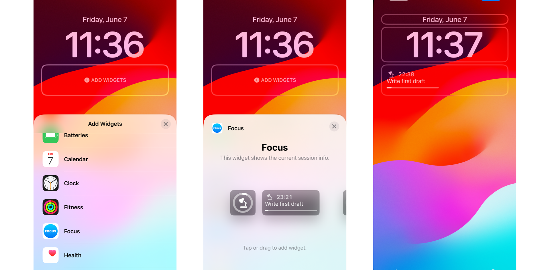 Pomodoro Timer Lock Screen — Meaningful Things
