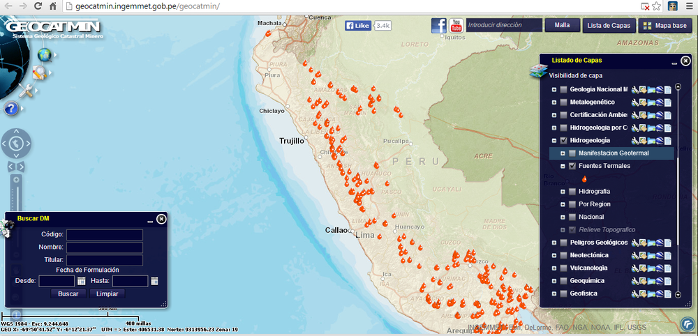 Dónde encontrar datos espaciales on-line de Perú — gidahatari